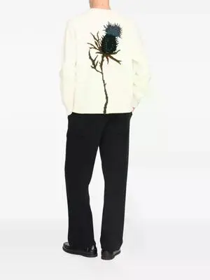 BARRIE Thistle-motif Round-neck Sweater