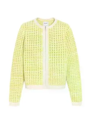 BARRIE Crochet-knit Zip-up Cardigan - Green