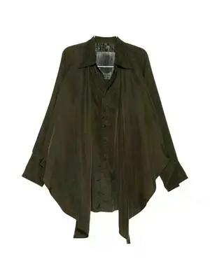 ZIGGY CHEN Button-fastening Long-sleeve Shirt - Green