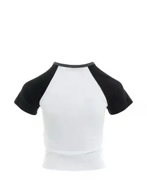REST&RECREATION Raglan-sleeve Logo-print T-shirt - White
