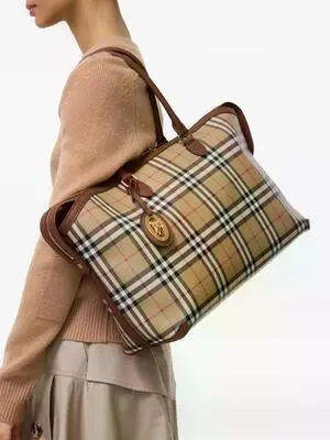 Burberry Medium Check Zip Tote