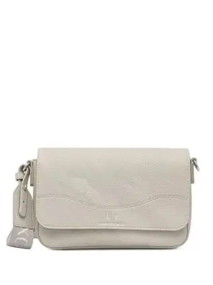 Armani Exchange Logo Print Strap Cross-body Bag - Neutrals