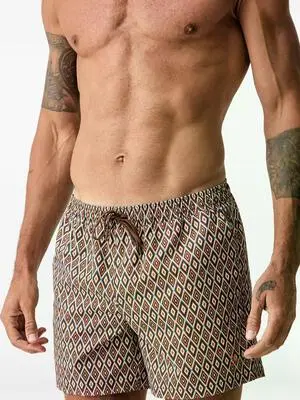 Marc O'polo Diamond-print Swim Shorts