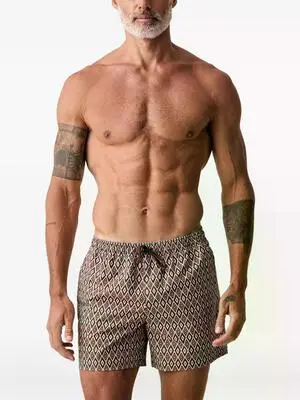 Marc O'polo Diamond-print Swim Shorts