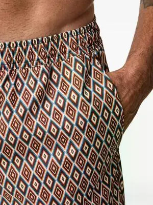 Marc O'polo Diamond-print Swim Shorts