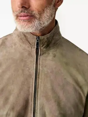 JOOP! Goat Suede Bomber Jacket
