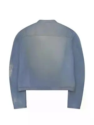 424 Bleached-effect Leather Jacket