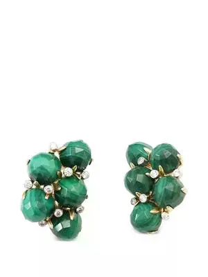 ALETTO BROTHERS Malachite And Diamond Earrings - Gold