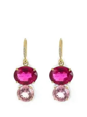 Irene Neuwirth Embellished Drop Earrings - Gold