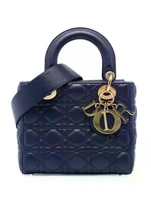 DIOR 2016 Small Lambskin Cannage My Abcdior Lady Dior Satchel