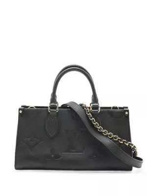 LOUIS VUITTON 2021-2026 Monogram Giant Empreinte Onthego East West Satchel - Black