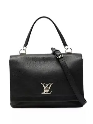 LOUIS VUITTON 2015 Leather Lockme Ii Satchel - Black