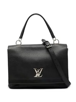 LOUIS VUITTON Leather Lockme Ii Satchel - Black