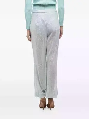 ROTATE BY BIRGER CHRISTENSEN Sequin-embellished Mesh Trousers - Green