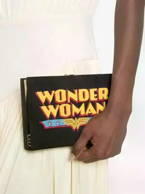 OLYMPIA LE-TAN Wonder Embroidered Clutch Bag - Black