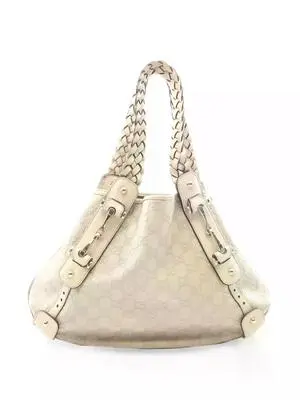 Gucci 2000-2015 Guccissima Horsebit Pelham Shoulder Bag - White