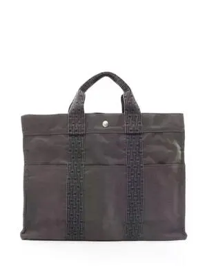 Hermès 20th Century Canvas Herline Mm Tote Bag - Grey