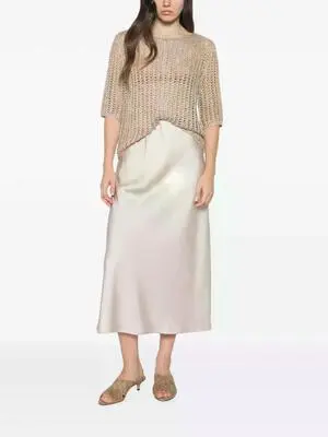BETTY BARCLAY Leopard Print Midi Skirt