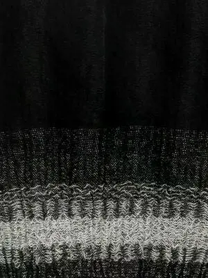 Yohji Yamamoto Striped Fringed Scarf