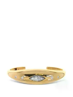 WITH LOVE Gypsy Diamond Cuff Bracelet In 18k Yellow - Gold