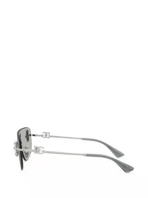 Dolce & Gabbana Crystal-embellished Geometric-frame Sunglasses