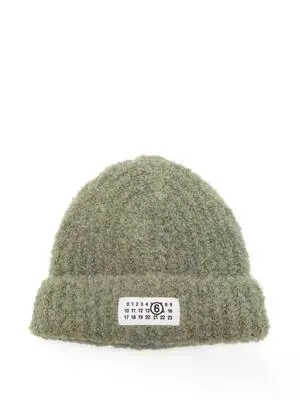 MAISON MARGIELA Logo-patch Beanie Hat - Green