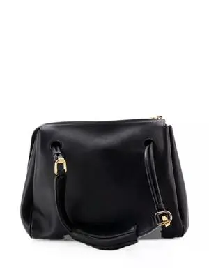 Loewe X Albers Madrid Leather Medium Shoulder Bag - Black
