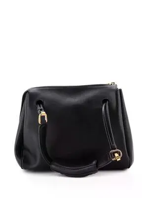 Loewe X Albers Madrid Leather Medium Shoulder Bag - Black