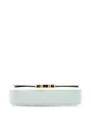 Celine 2022 Shiny Calfskin Triomphe Claude Chain Shoulder Bag