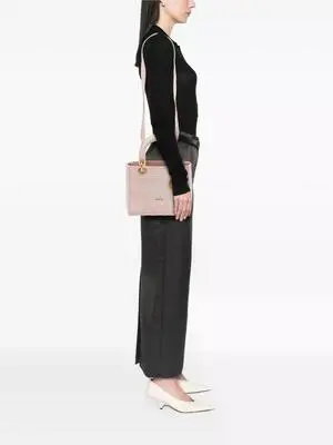 Dior Medium Embroidered Canvas Cannage Lady D Lite Satchel - Pink