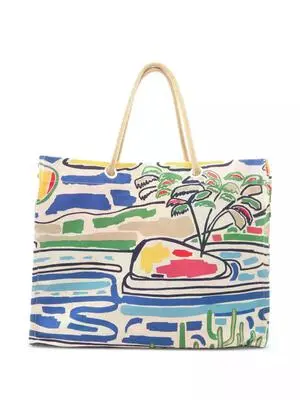 Hermès 2022 Toile Farniente Beach Tote Bag - Neutrals