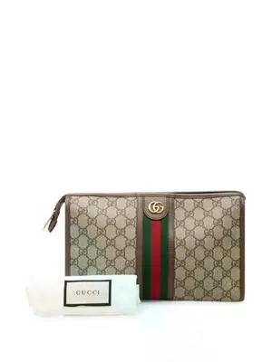 Gucci 2016-2026 Gg Supreme Web Ophidia Clutch Bag