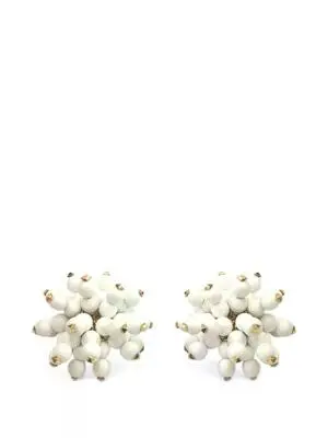 ALETTO BROTHERS Frizzante White-onyx Bead Earrings - Gold