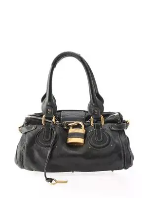 Chloé 2000-2026 Leather Paddington Handbag - Black
