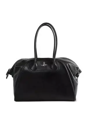 VIVIENNE WESTWOOD Orb-plaque Shoulder Bag - Black