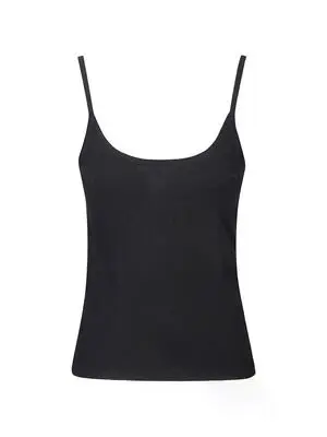 Extreme Cashmere Britney Scoop-neck Top - Black