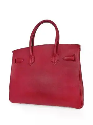 Hermès 1998 Birkin 30 Tote Bag - Red