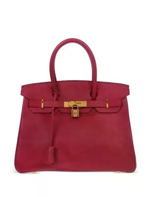 Hermès 1998 Birkin 30 Tote Bag - Red