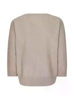 Extreme Cashmere Pearl V-neck Sweater - Neutrals