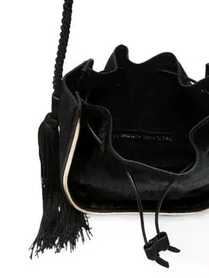 FORTE_FORTE Tassel-detail Braided-strap Shoulder Bag