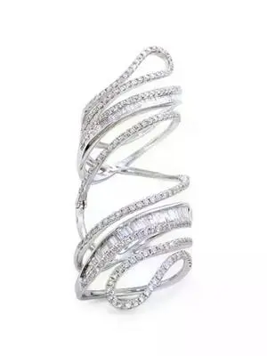 GRAZIELA Hinged Paisley Diamond Ring