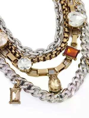 Essentiel Antwerp Crystal Embellished Layered Necklace