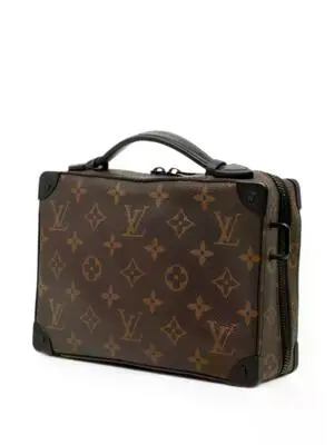 LOUIS VUITTON 2010-2026 Monogram Macassar Handle Soft Trunk Satchel