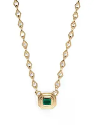 AZLEE Emerald Staircase Medium Necklace