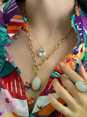 Goshwara G-one Pear Opal Necklace
