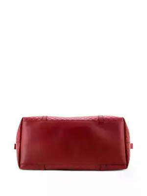 Gucci Britt Convertible Dome Microssima Leather Medium Satchel - Red