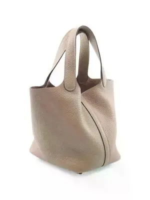 Hermès Hermès Clemence Picotin Lock 18 Handbag Grey