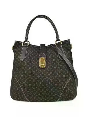 LOUIS VUITTON Elegie Monogram Tote Bag - Brown