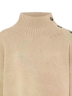 YVES SALOMON Button-embellished Oversized Sweater