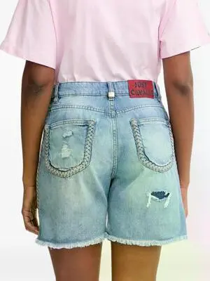 Just Cavalli Braided-trim Knee-length Shorts